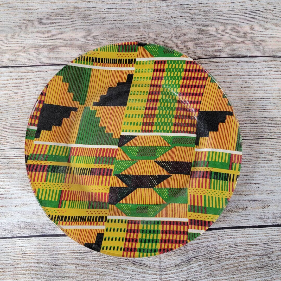 African Print Wall Art (1), Decorative Dinner Plate, African Print ...