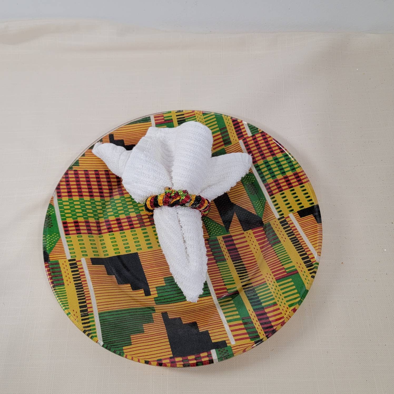 African Print Wall Art 1 Decorative Dinner Plate African - Etsy