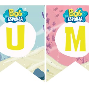 Printable Sponge Banners, Editable Texts. Birthdays, Celebrations - Etsy