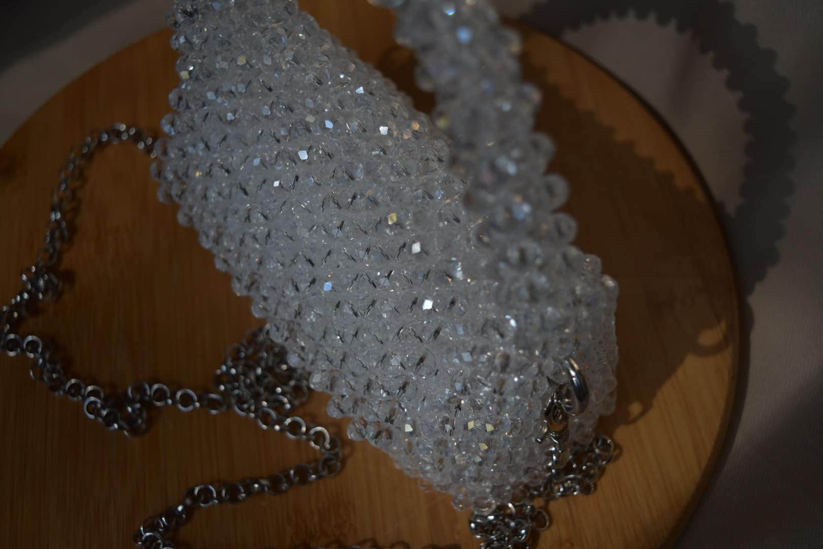 Sparkling Crystal Bag, Crystal Beaded Bag, Beads Clutch Bag, Women ...