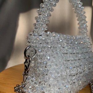 Sparkling Crystal Bag, Crystal Beaded Bag, Beads Clutch Bag, Women ...