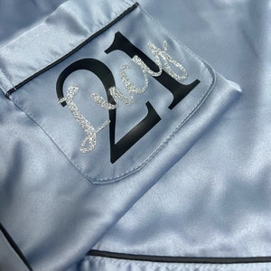 SATIN PYJAMAS & ROBE Milestone Birthday Gift Set, 13th, 16th, 18th ...