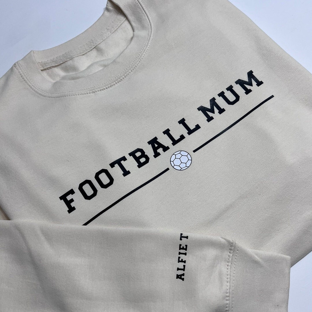 FOOTBALL MUM Sweater - Footy Mum, Mothers Day Jumper, Custom Gift for ...