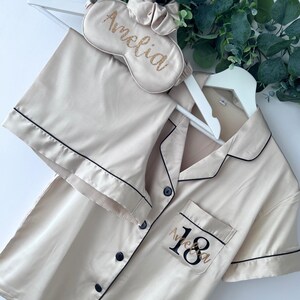 SATIN PYJAMAS & ROBE - Milestone Birthday Gift Set, 16th, 18th, 21st ...