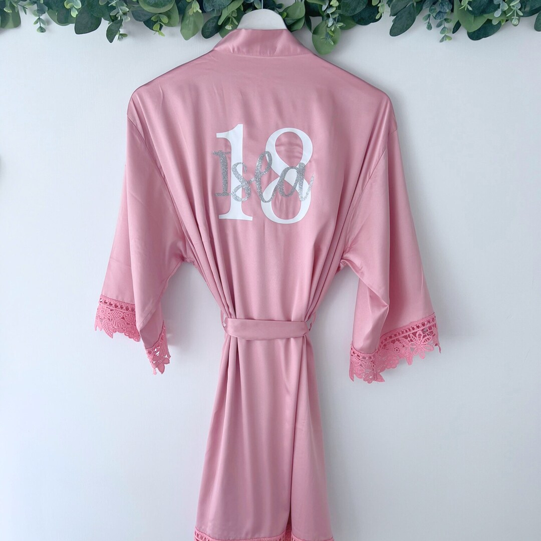 PERSONALISED BIRTHDAY ROBE - Milestone Bday, 16th, 18th, 21st, 30th ...