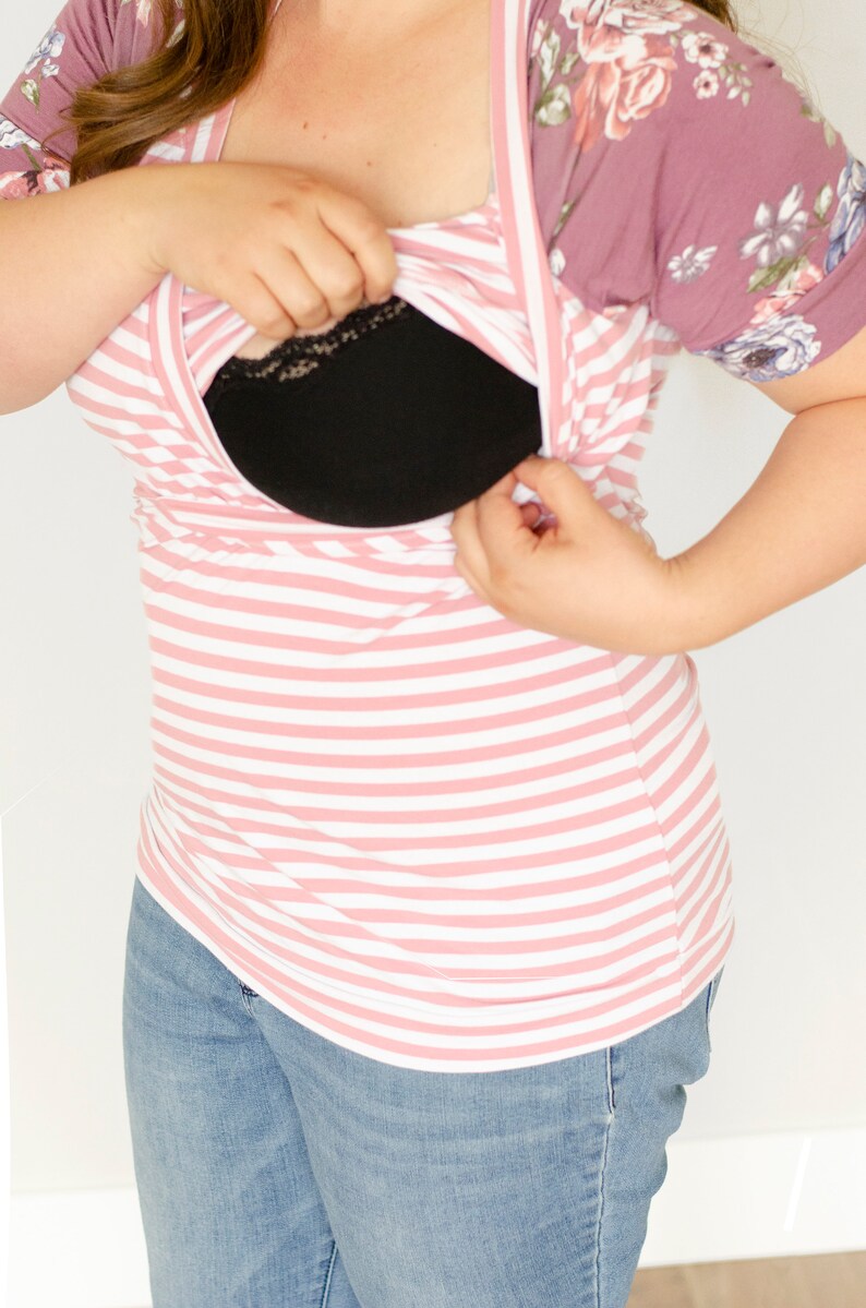 Raglan Nursing Tee --PDF SEWING PATTERN-- - Etsy