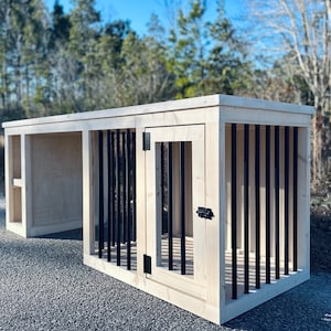 Dog Crate + Desk | FREE SHIPPING | Farmhouse Dog Kennel | Dog Furniture ...