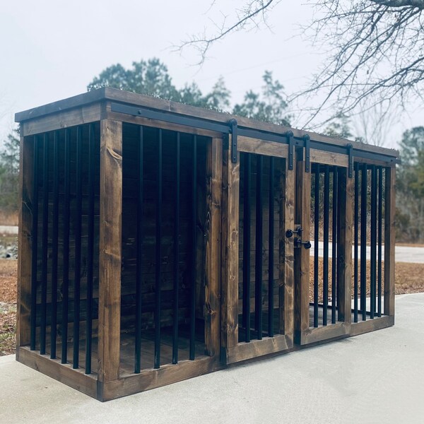 Triple Dog Crate - Etsy
