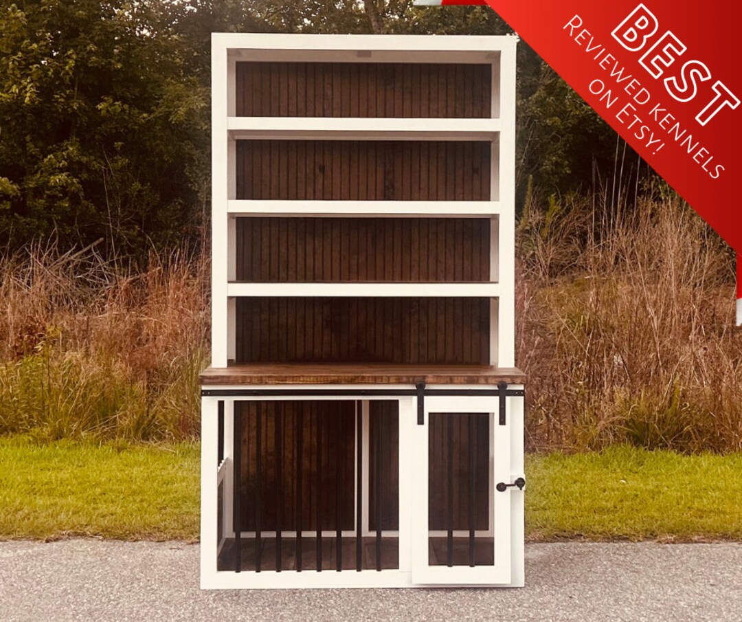 Dog Kennel + Hutch Shelving | FREE SHIPPING | Buffet Table | Crate ...