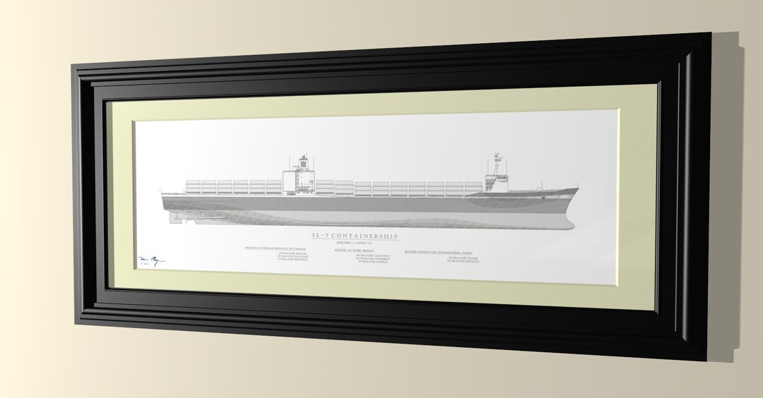 SL-7 Ship Poster Print, Sealand, Algol-class, T-AKR - Etsy