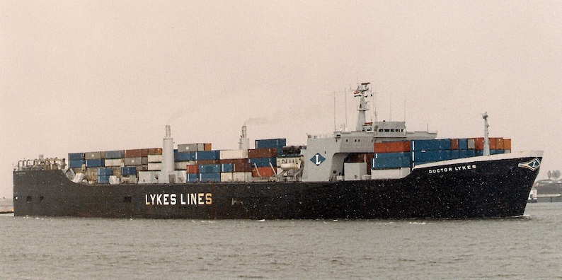 S/S DOCTOR LYKES Ship Rendering Print Lykes Brothers - Etsy