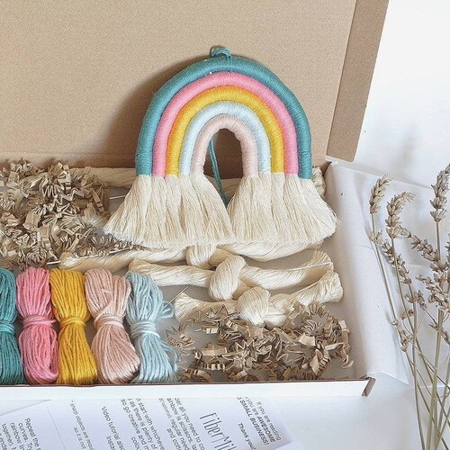 Rainbow DIY KIT Make Your Own Macrame RAINBOW - Etsy