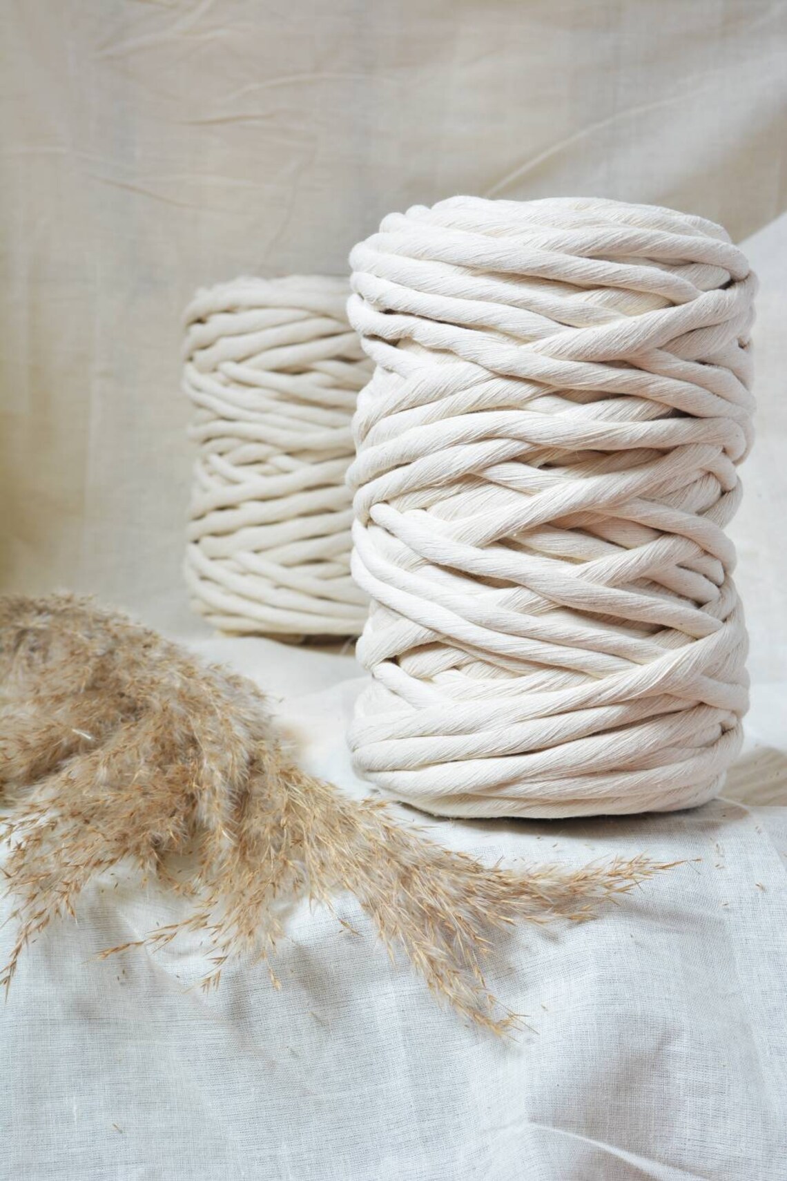 Super soft 9mm natural cotton string | Etsy