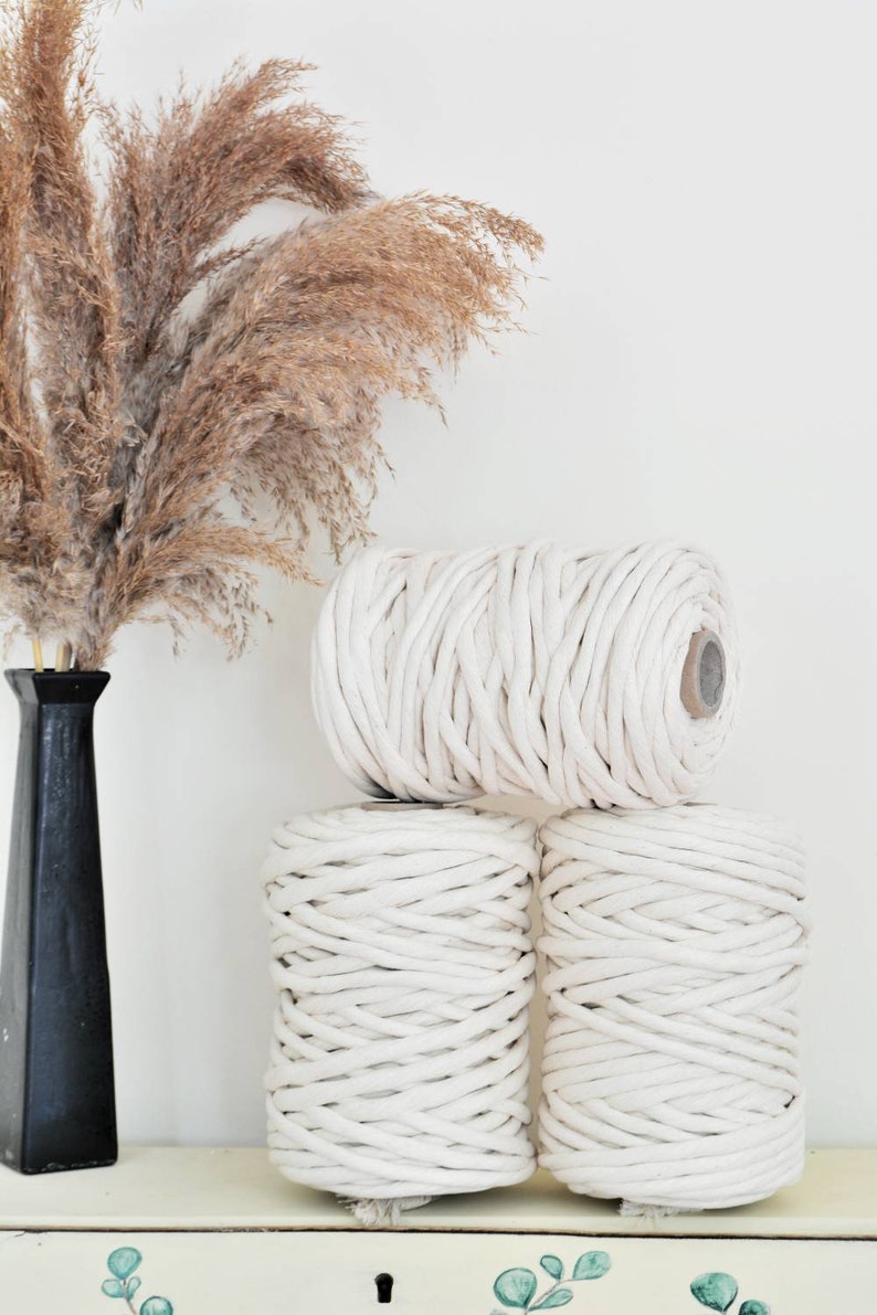 Super soft 9mm natural cotton string | Etsy