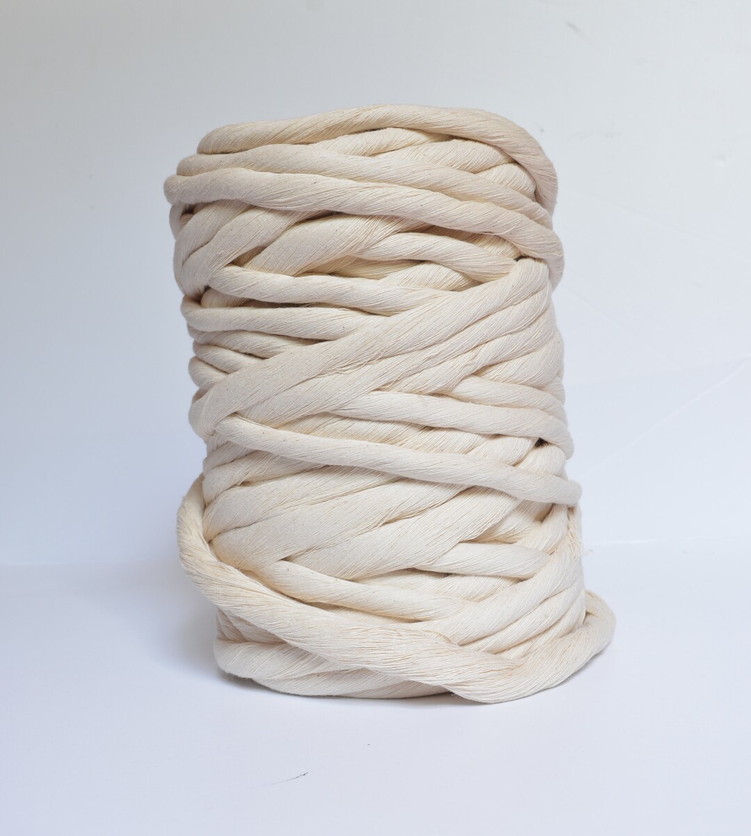 60m Super Soft 12mm Natural Cotton Rope for Macrame and Weaving Single ...