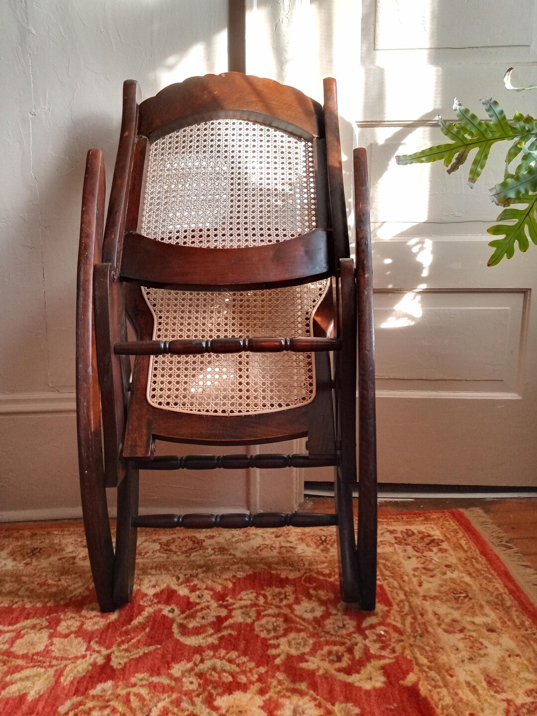Petite Victorian Antique Folding Rocking Chair - Etsy