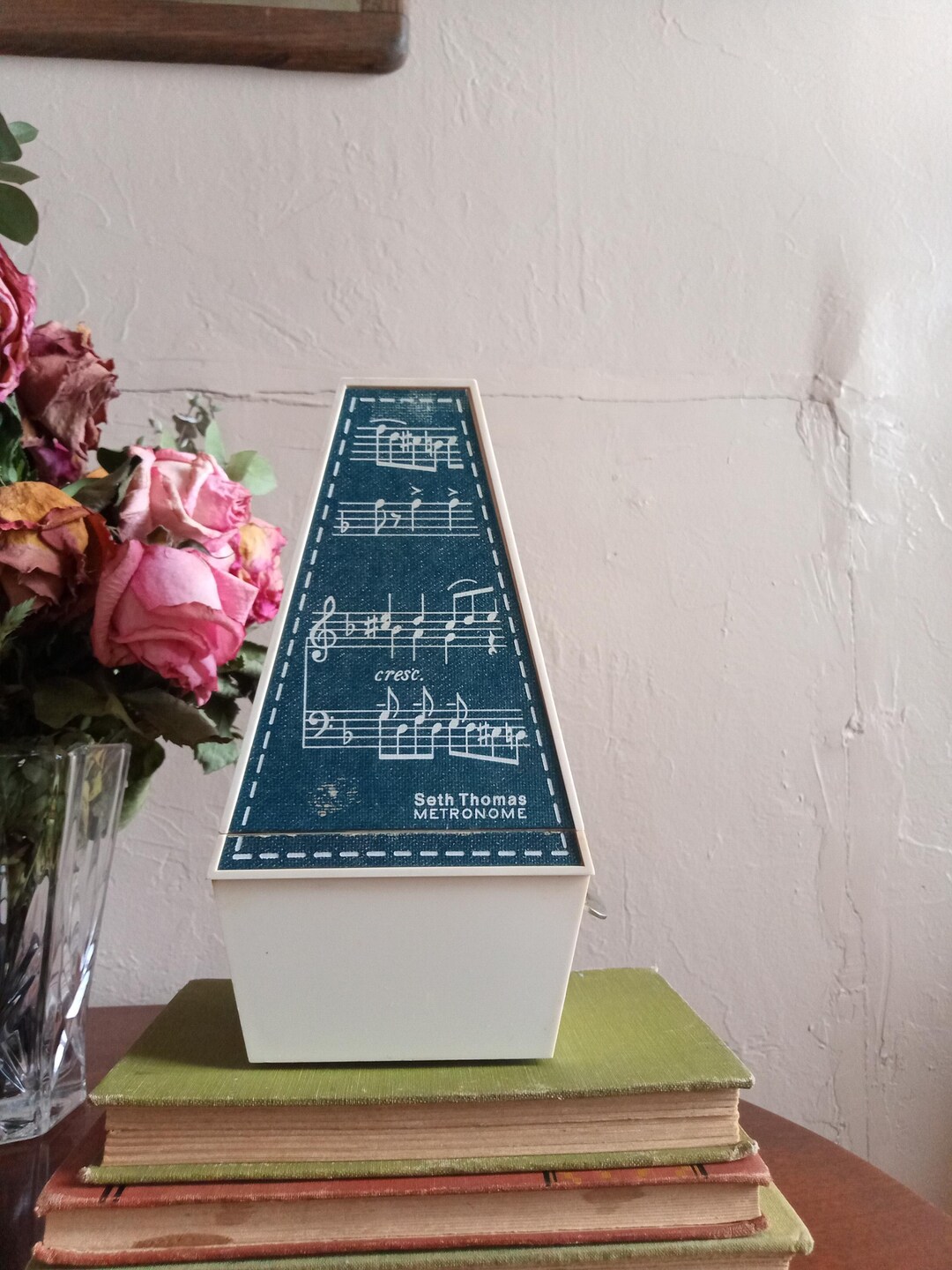 1979 Retro Seth Thomas Metronome - "country Music"- Faux Denim Styling ...