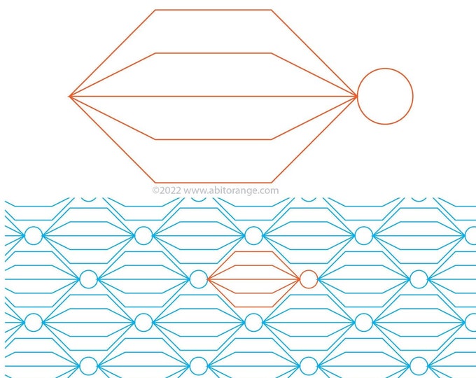 Arrowhead E2E Digital Quilting Design/pattern for Longarm Machine ...