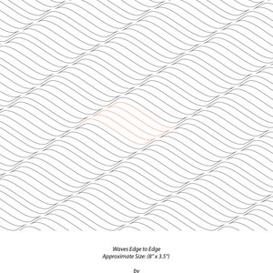 Waves - E2E Digital Quilting Design - Etsy