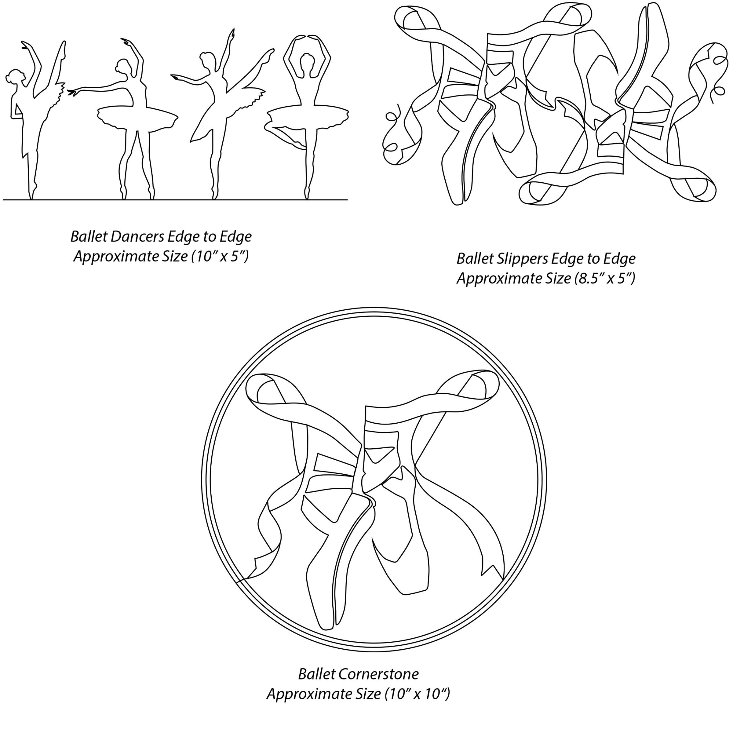 Ballet and Ballerinas Digital Quilting Design - Etsy