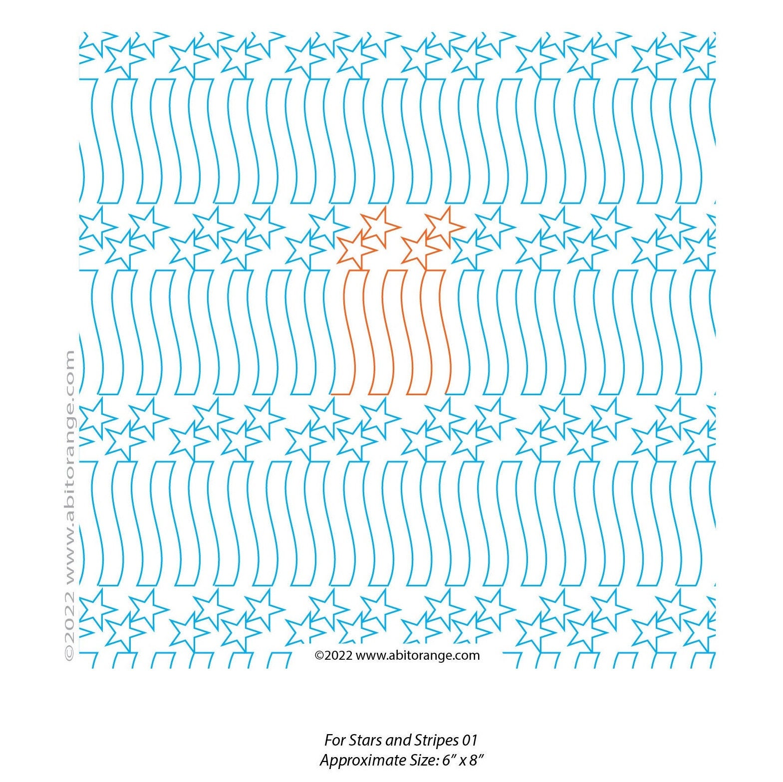 Stars and Stripes E2E Digital Quilting Design, Longarm Quilt Pattern ...
