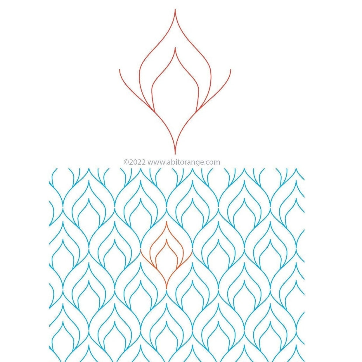 One Eye E2E Digital Quilt Pattern for Longarm Machine Quilting, Fast ...