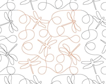 Paw Prints E2E Edge to Edge E2E Longarm Digitized Quilt Pattern, Animal Tracks Digital Quilting ...