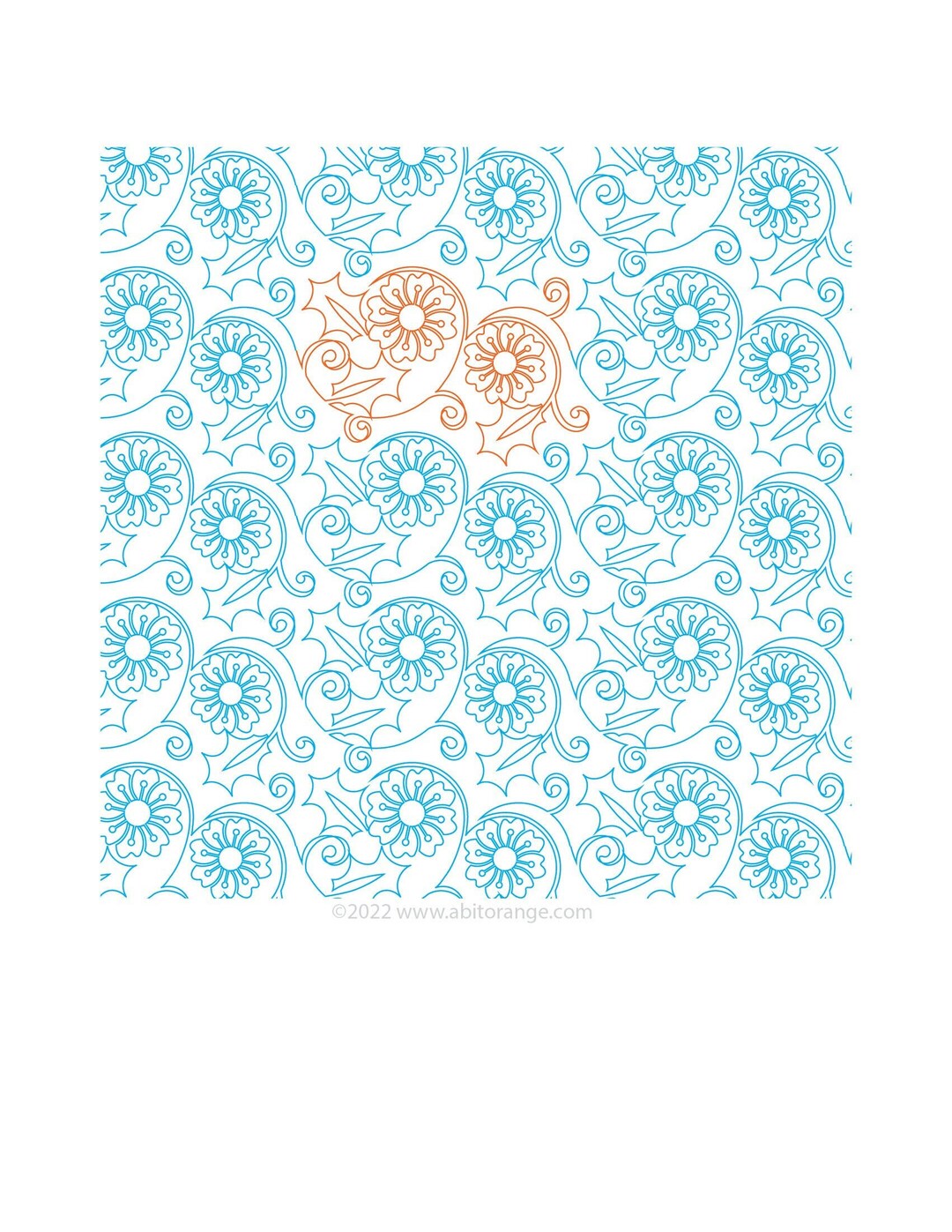 Poinsettia and Hollies E2E Digital Quilt Patterns - Etsy