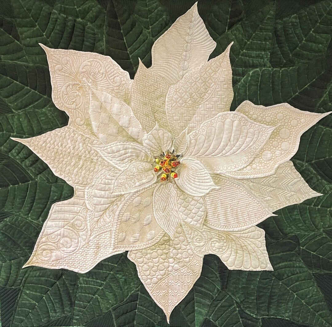 Multifarious Dream Big Poinsettia Digital Patterns/design (longarm ...
