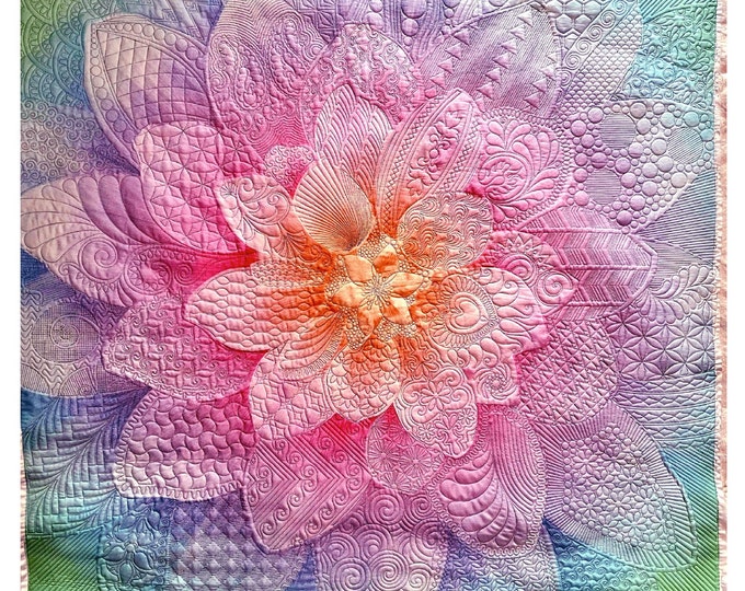 Aurora Dream Big Kaleidoscope by Hoffman. 100% Cotton Fabric Panel. - Etsy