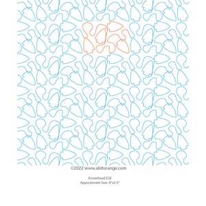 Arrowhead E2E - Digital Quilting Design/pattern for Longarm Machine ...