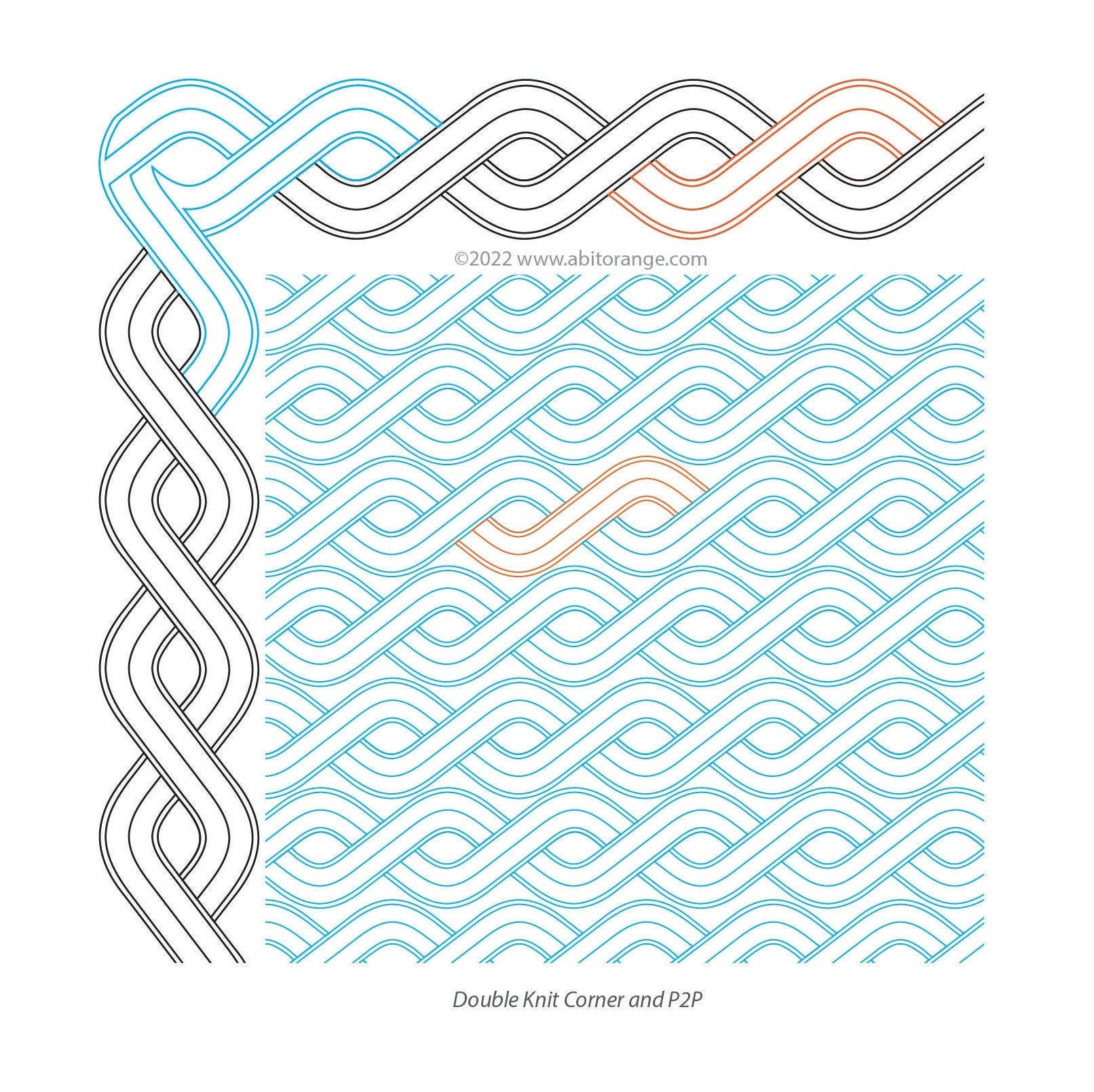 Double Knit Edge to Edge E2E Digital Quilting Design/pattern for Longarm Machine Quilting, for ...