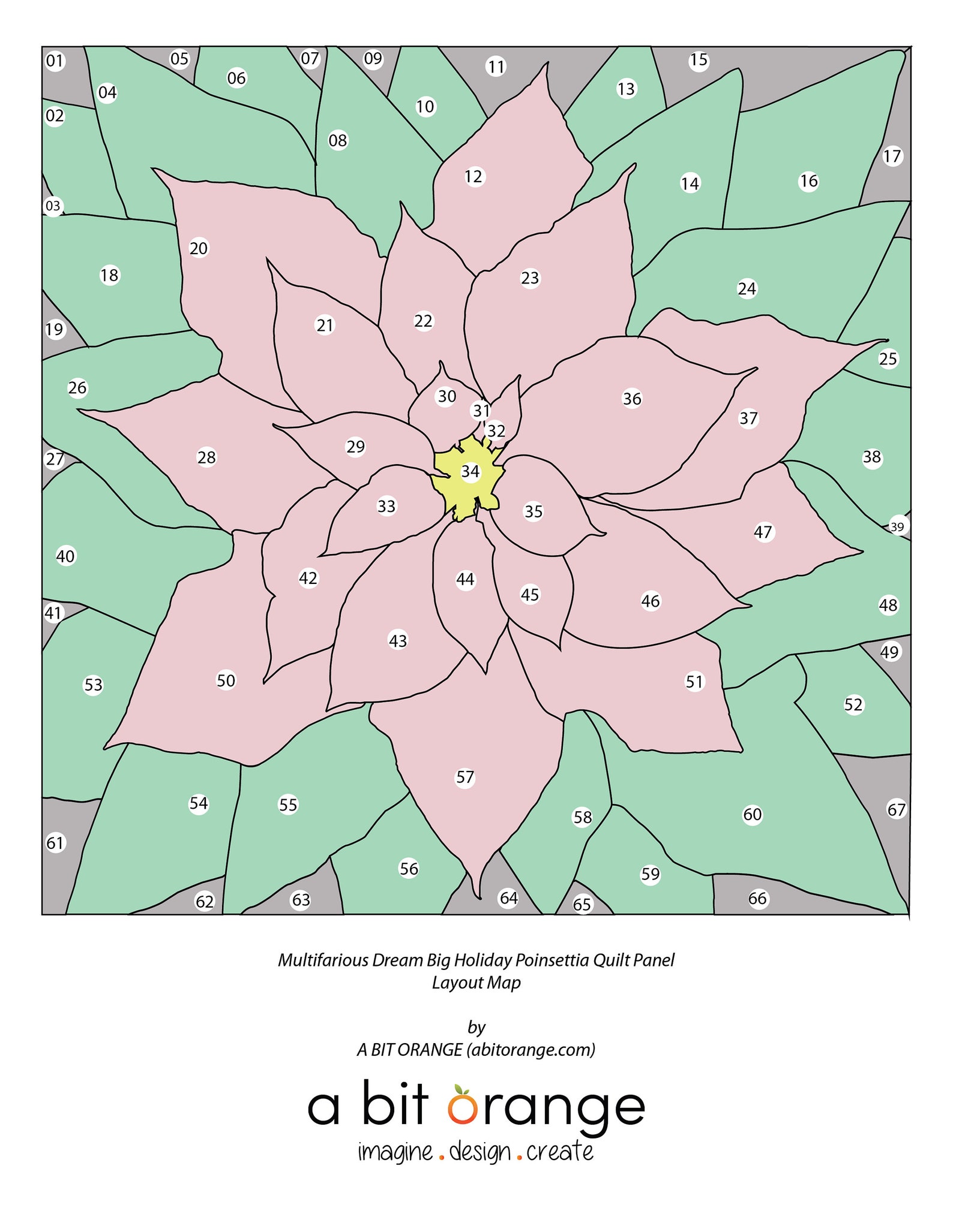 Multifarious Dream Big Poinsettia Digital Patterns/design (longarm ...