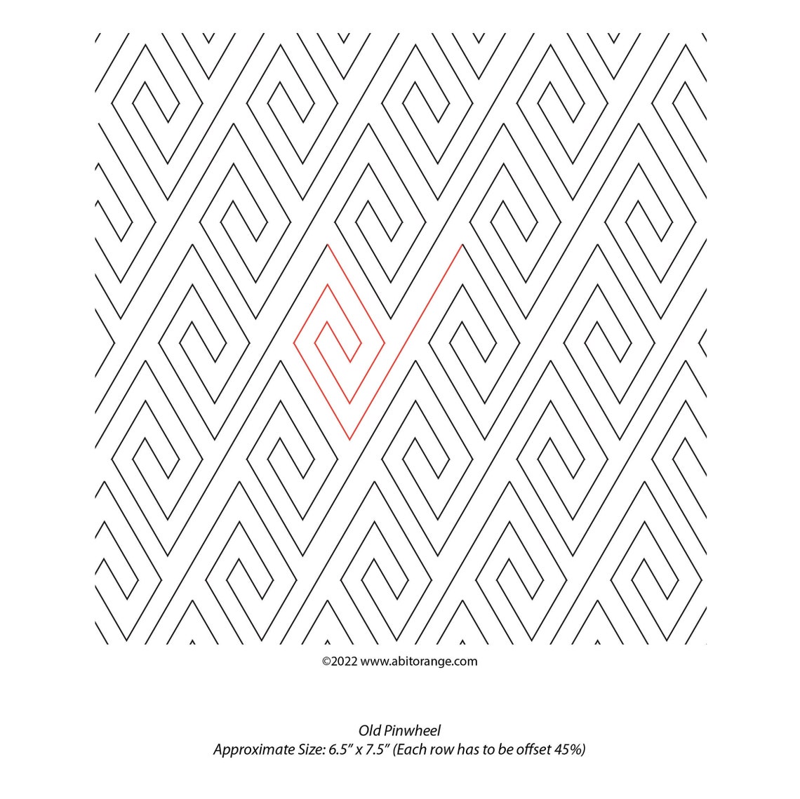 Old Pinwheel E2E - Digital Quilting Design for Longarm Computer Machine ...