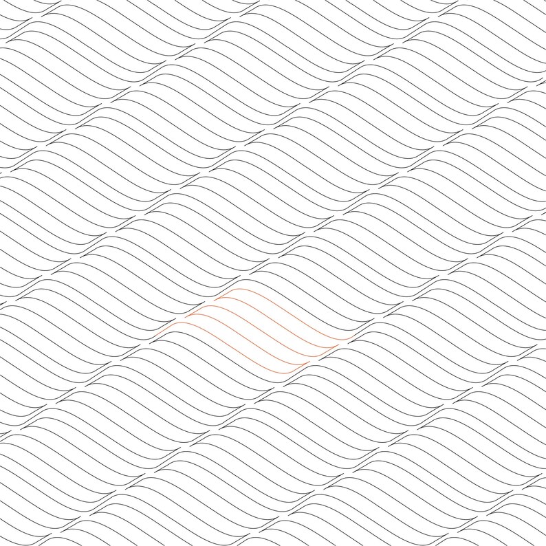 Waves E2E Digital Quilting Design - Etsy