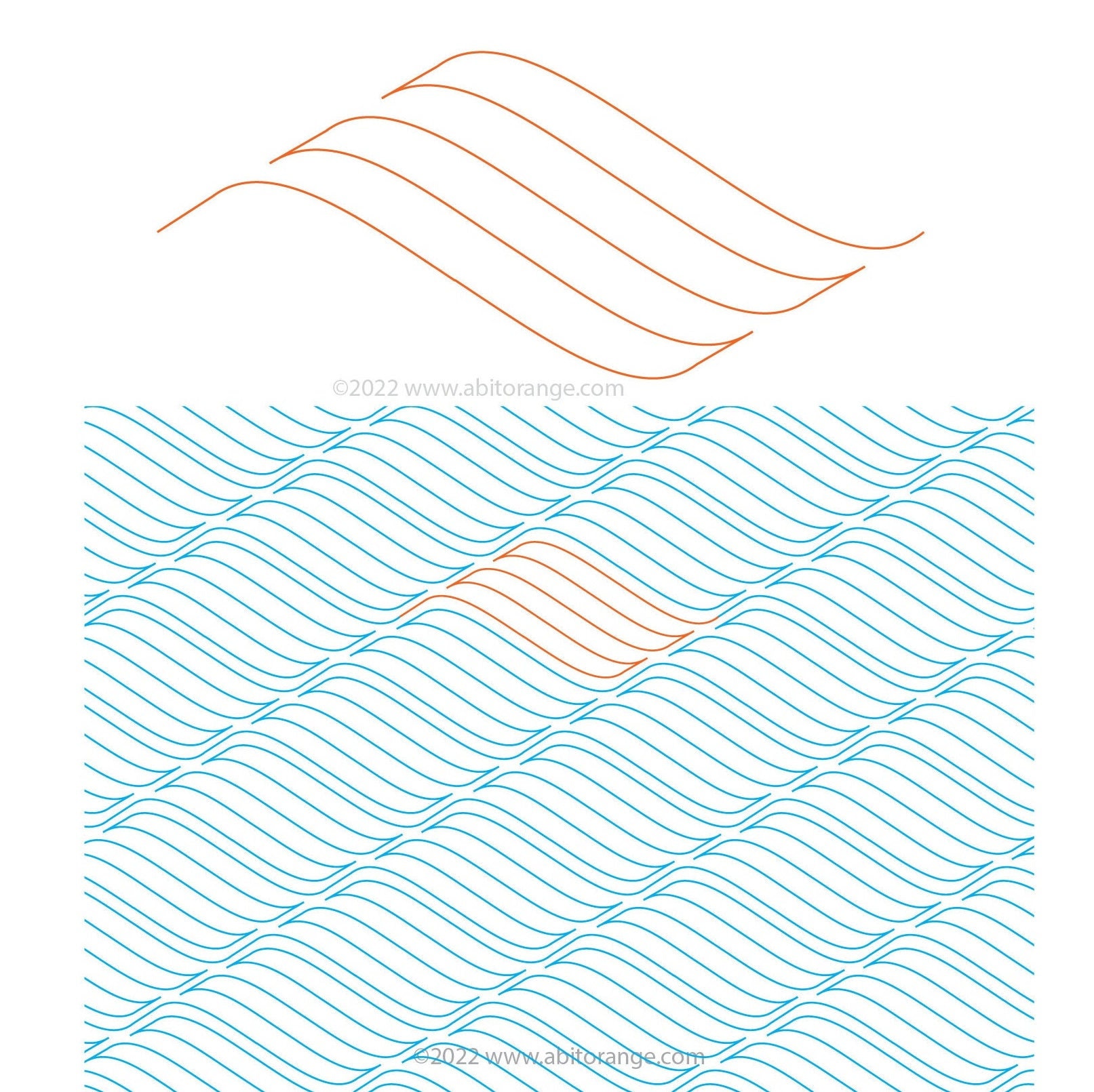 Waves E2E Digital Quilting Design - Etsy