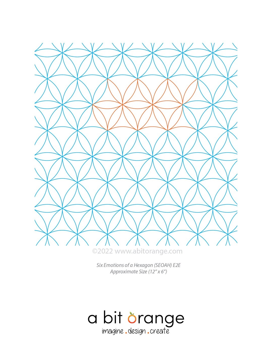 E2E Hexagons Longarm Quilt Pattern - Edge to Edge E2E Digital Quilting ...