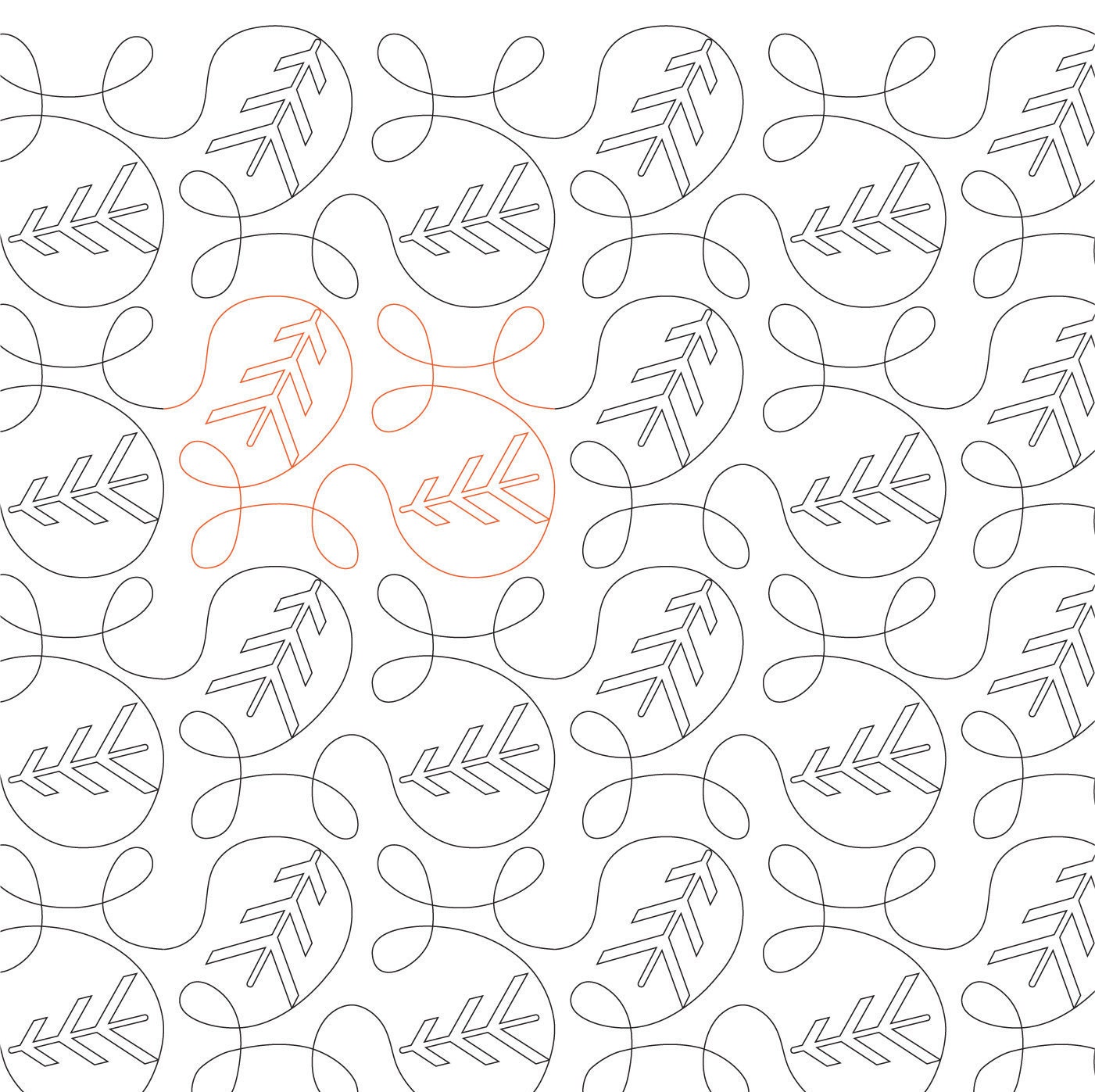 Black Pine E2E Digital Quilting Pattern/design - Etsy