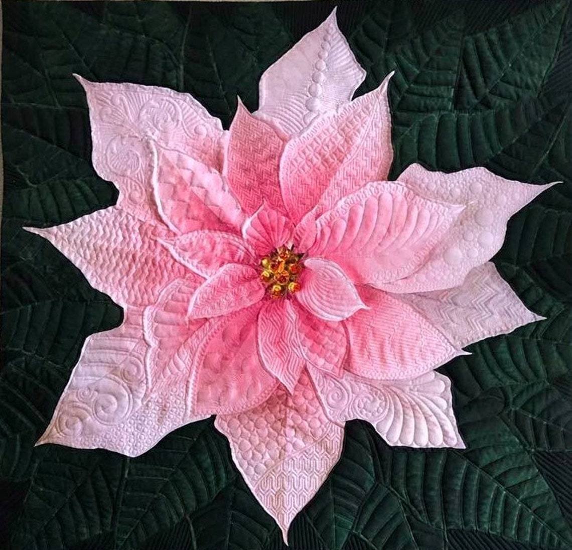 Multifarious Dream Big Poinsettia Digital Patterns/design (longarm ...