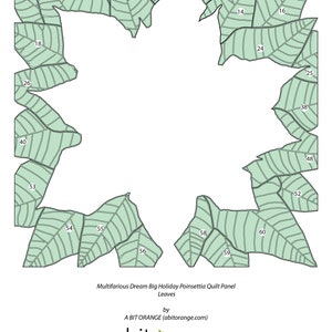 Multifarious Dream Big Poinsettia Digital Patterns/design (longarm ...