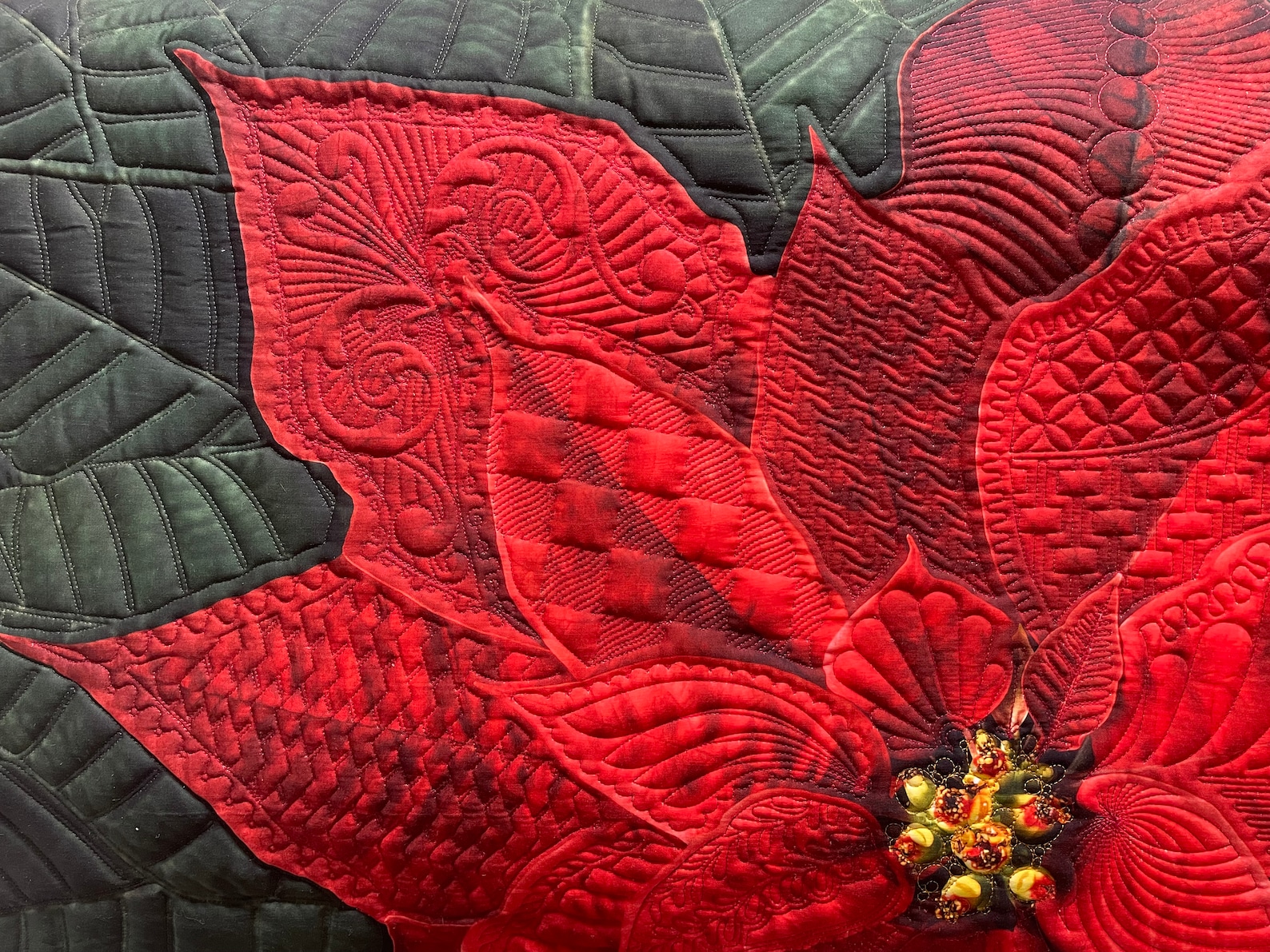 Multifarious Dream Big Poinsettia Digital Patterns/design (longarm ...