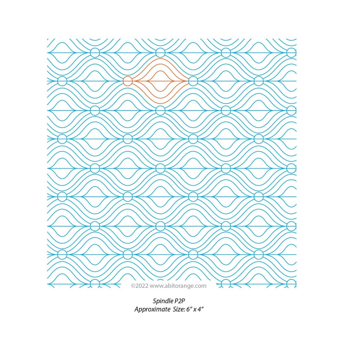 Spindle P2P Edge to Edge Digital Quilting Design Longarm - Etsy