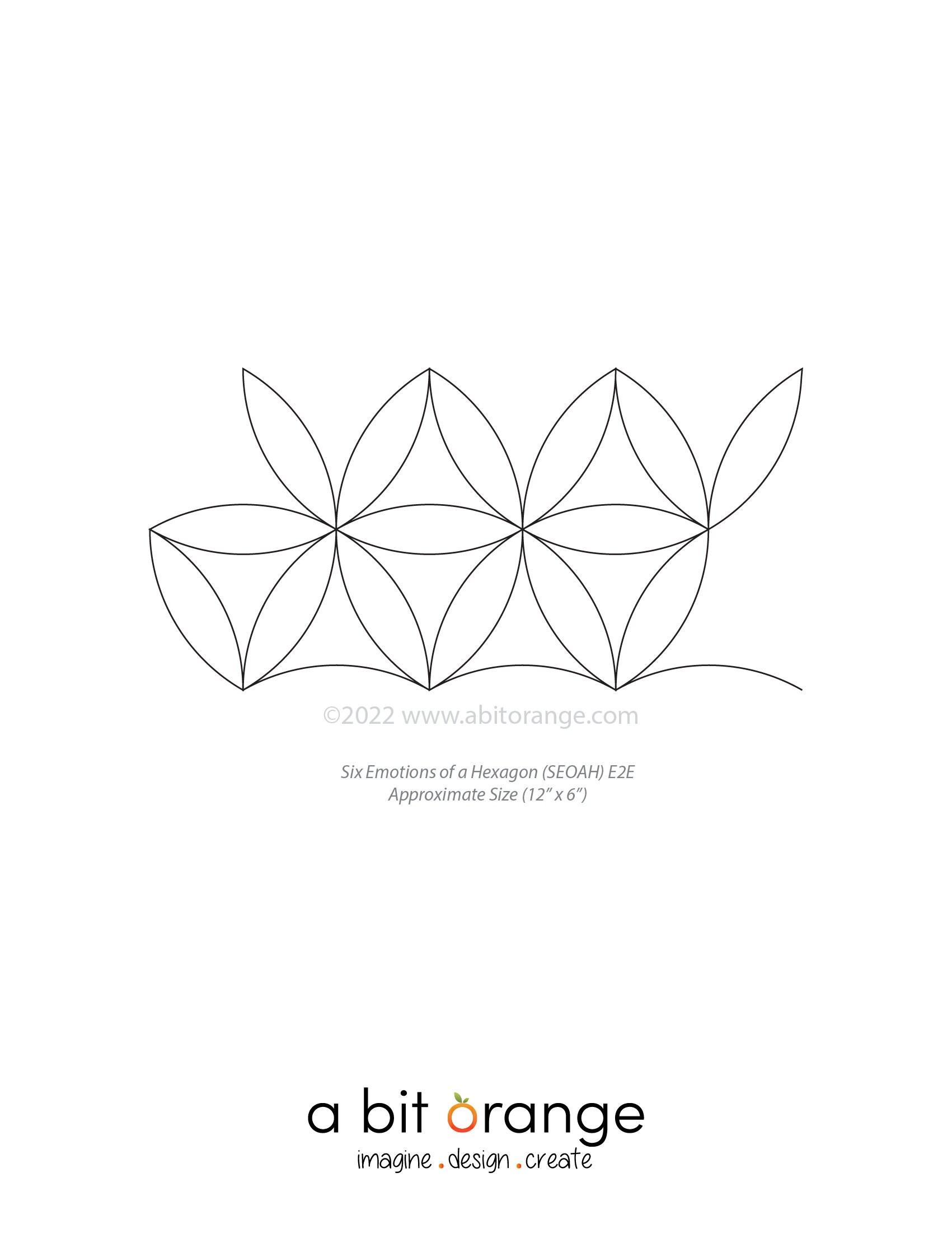 E2E Hexagons Longarm Quilt Pattern Edge to Edge E2E Digital - Etsy