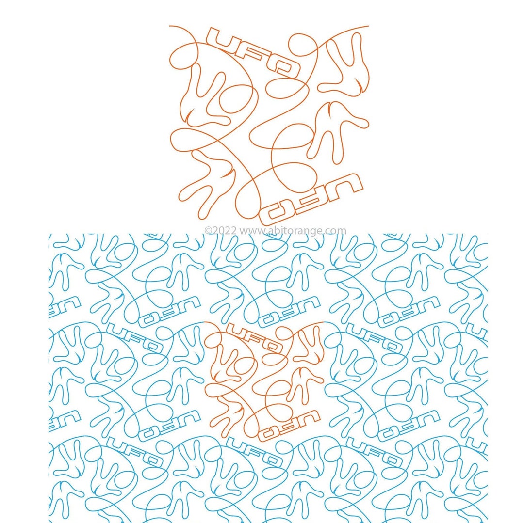 UFO E2E- Digital Quilting Design / Pattern for Longarm Machine Quilting ...