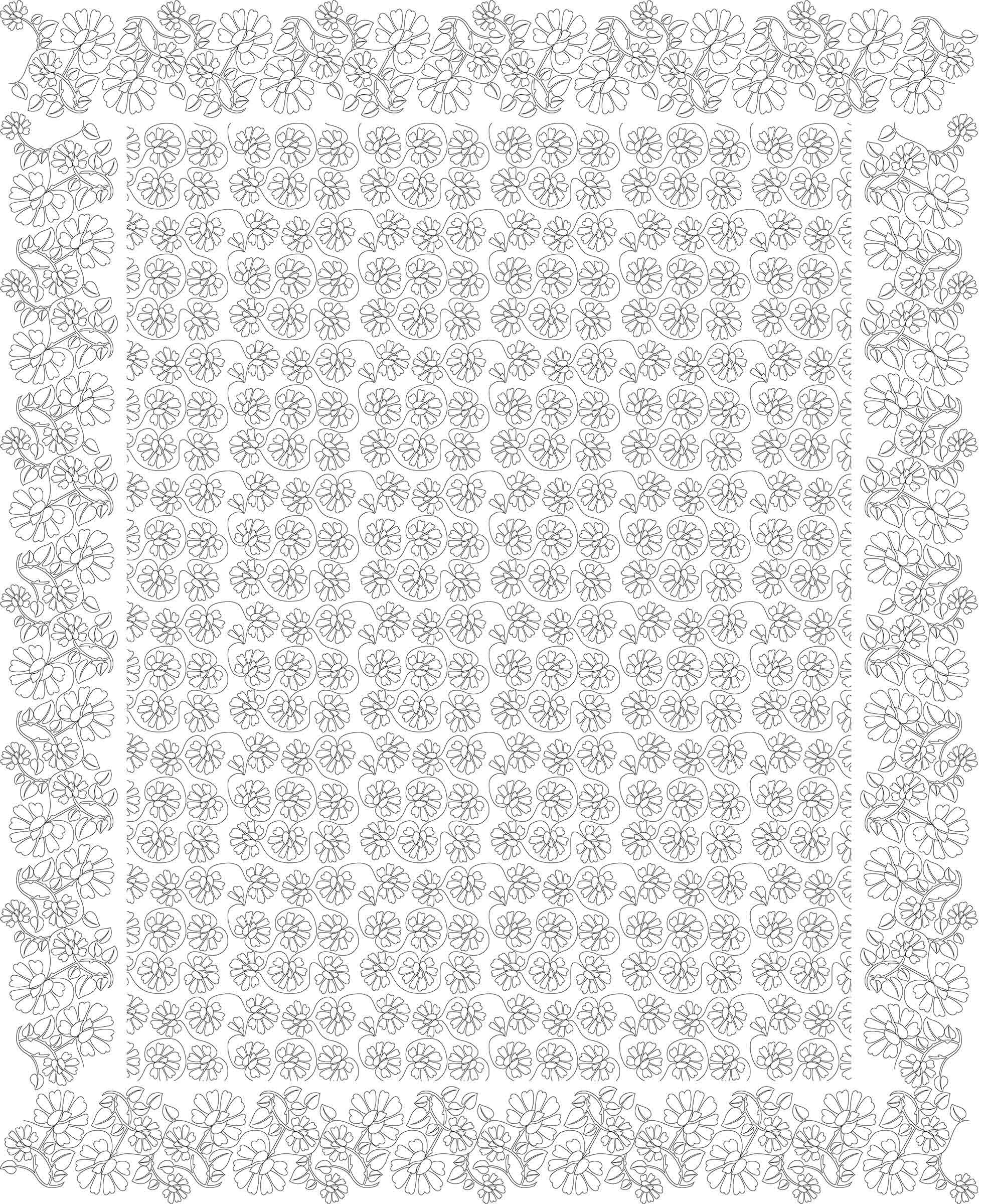 Koel E2E 02 E2E Longarm Digitized Quilt Patterns - Etsy