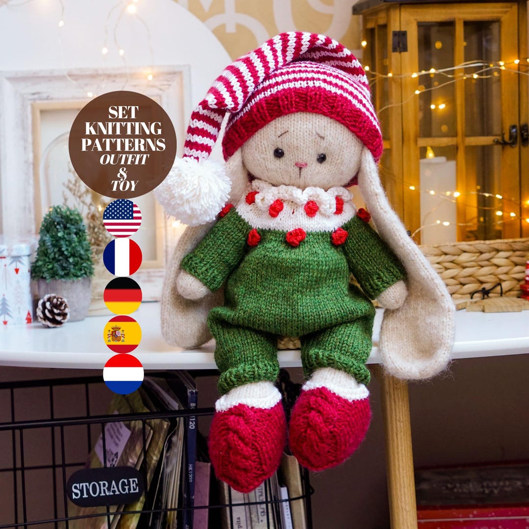 Christmas Knitting Patterns SET / Toy Knitting Patterns / Animal ...