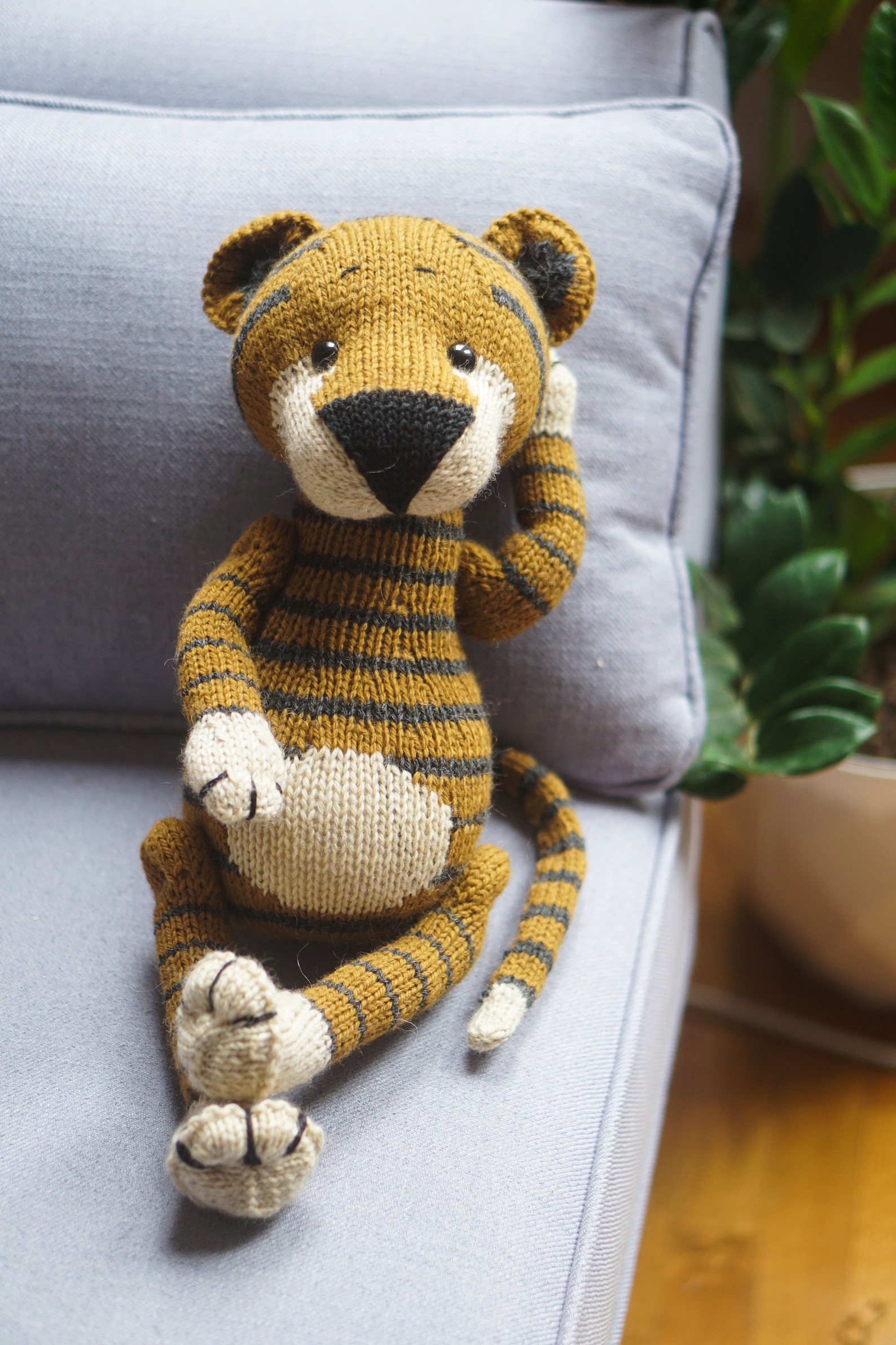 Tiger Knitting Pattern Toy Knitting Pattern / Polushkabunny - Etsy
