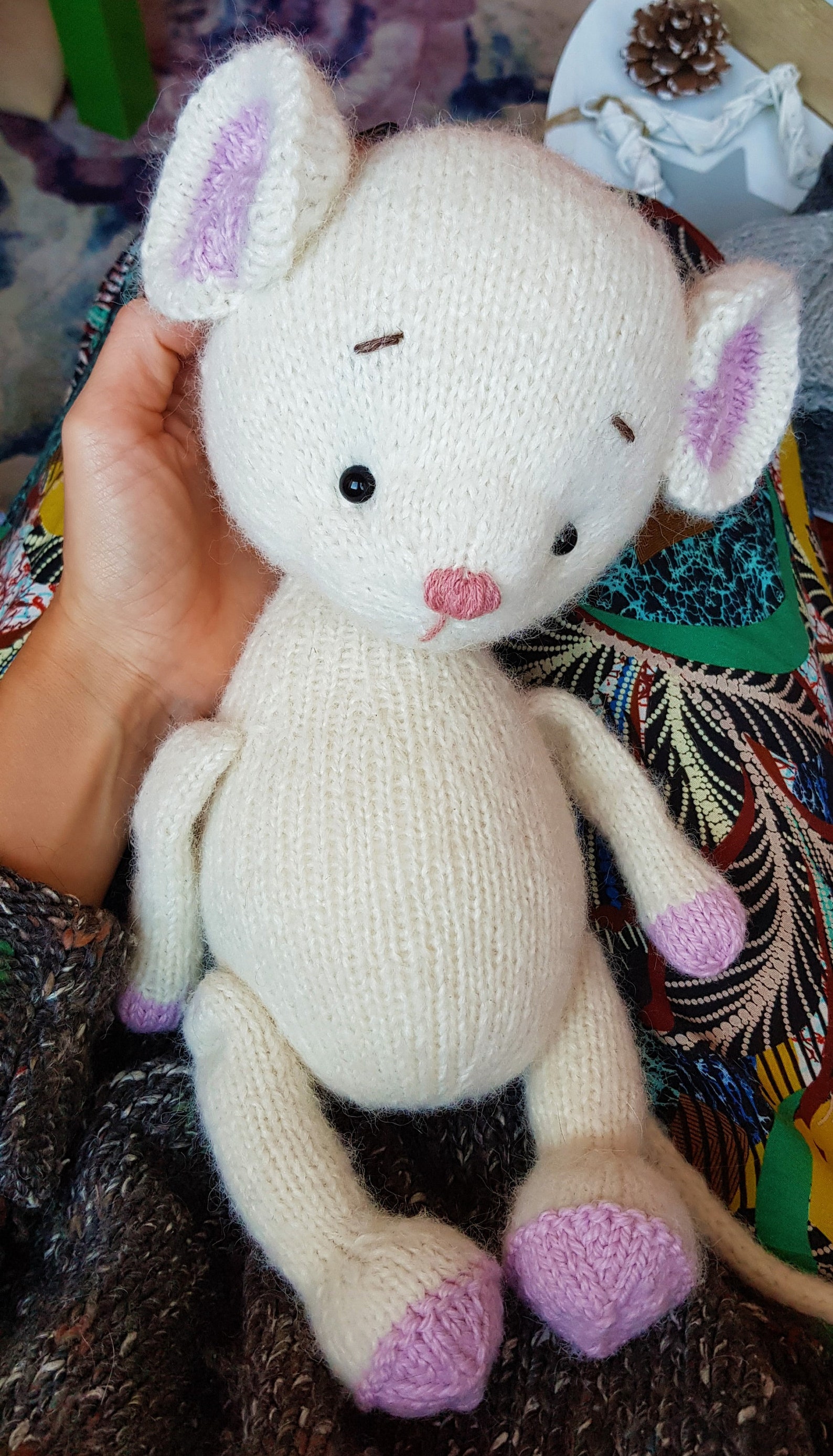 Mouse Knitting Pattern 13 Inches Tall Toy Knitting Pattern - Etsy