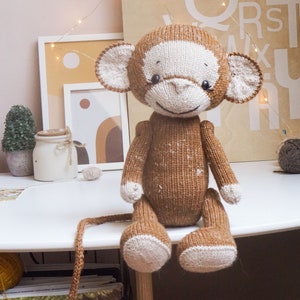Monkey Knitting Pattern Toy Knitting Pattern - Etsy