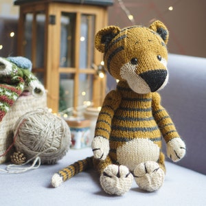 Tiger Knitting Pattern - Toy Knitting Pattern / Polushkabunny - Etsy